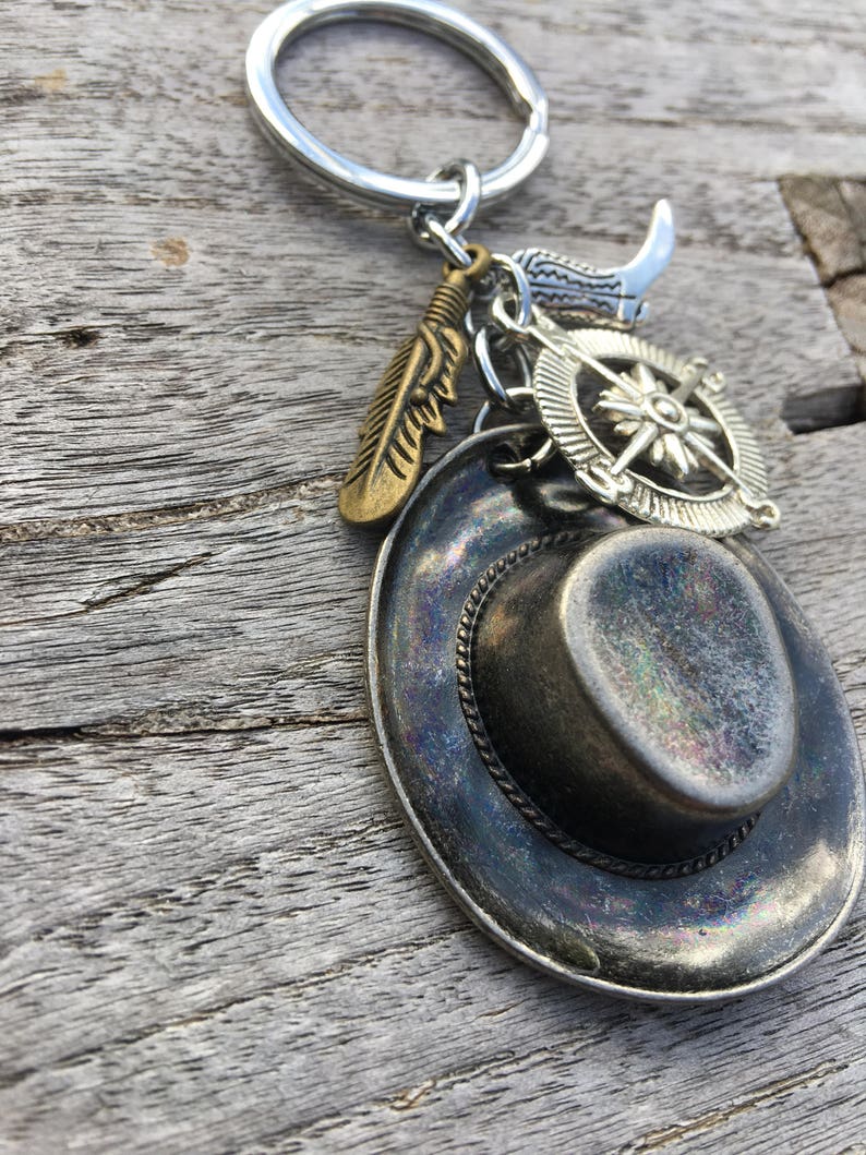 WANDERLUST Key Chain | Cowboy Key Chain | Ranch | Western Key Chain ...