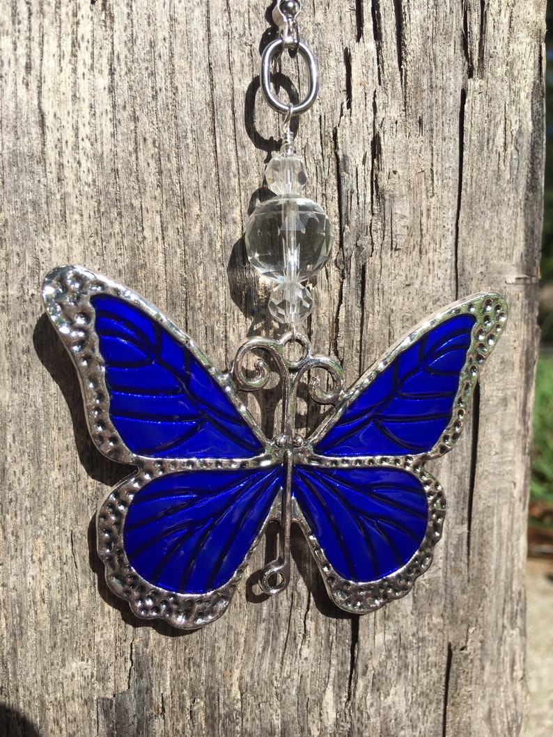 BUTTERFLY BLUE Butterfly Fan Pull Fan Light Pull Home - Etsy