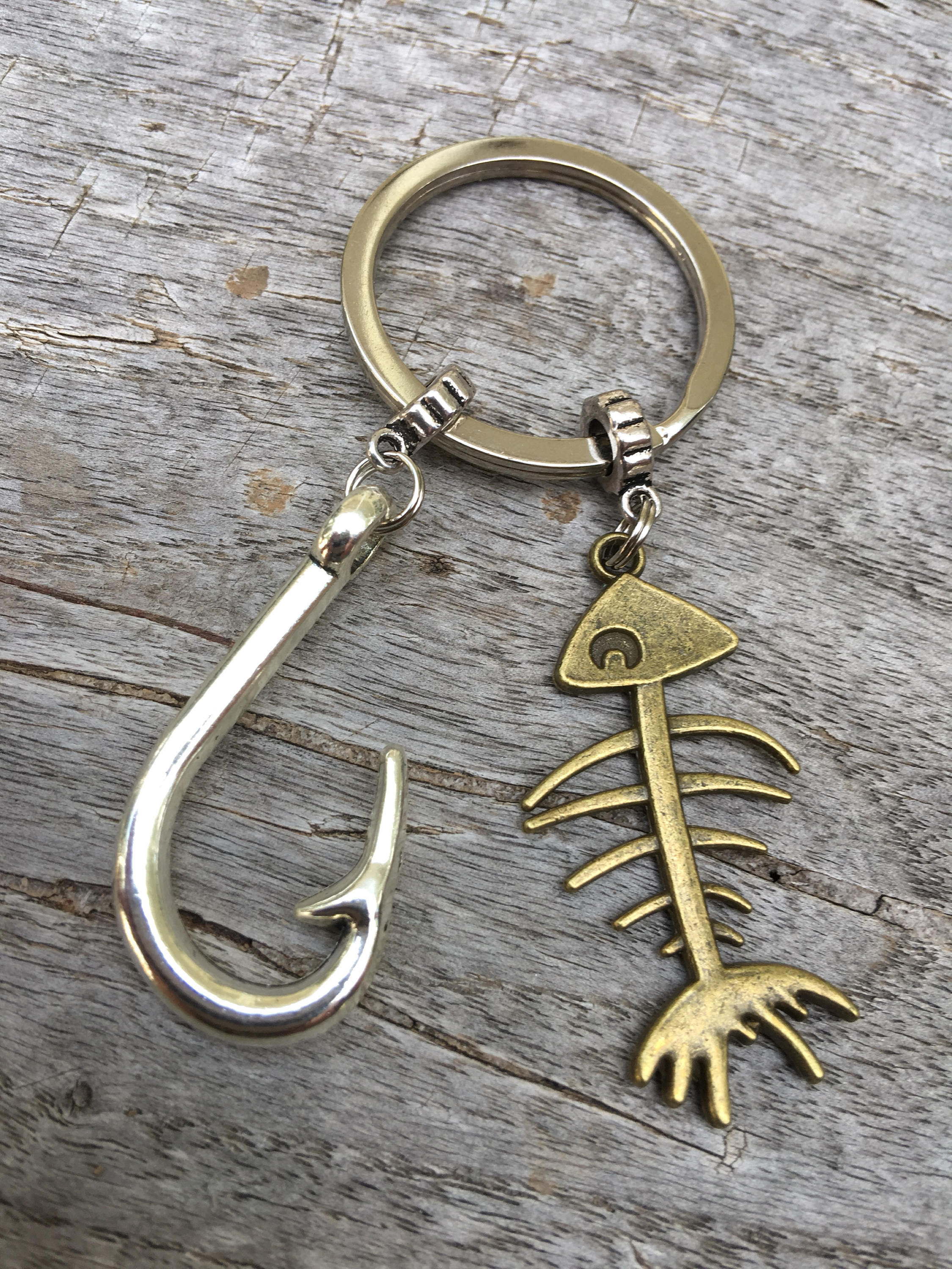 WHAT A CATCH Key Chain | Fishing Key Ring | Fisherman Gift | Angler ...