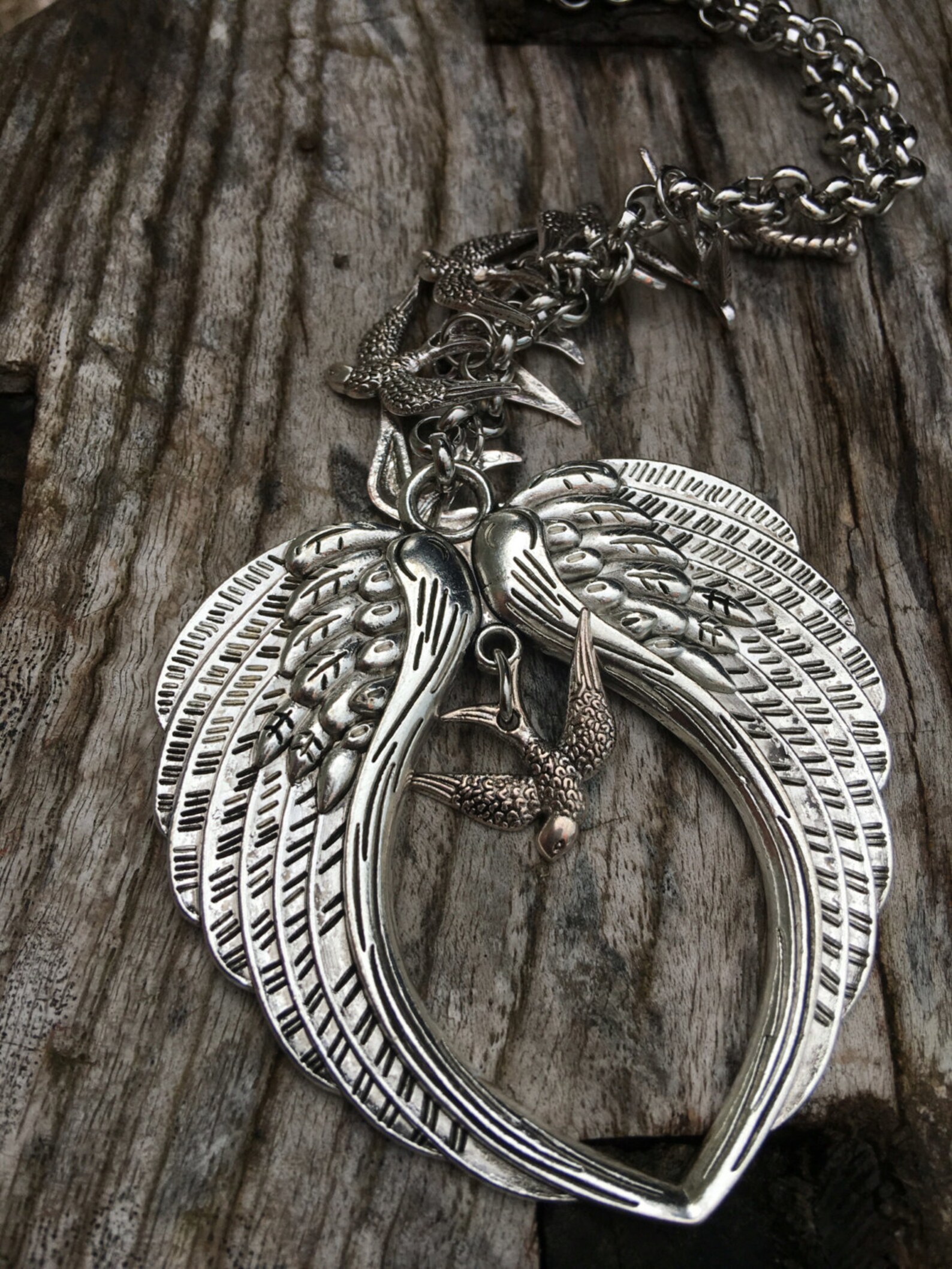 Angel Wing Car Charm | Bird in Flight Car Charm | Bird Feather Car ...