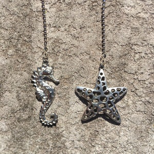 Nautical Fan Pull Set | Ocean Room Accessory | Starfish | Seahorse ...
