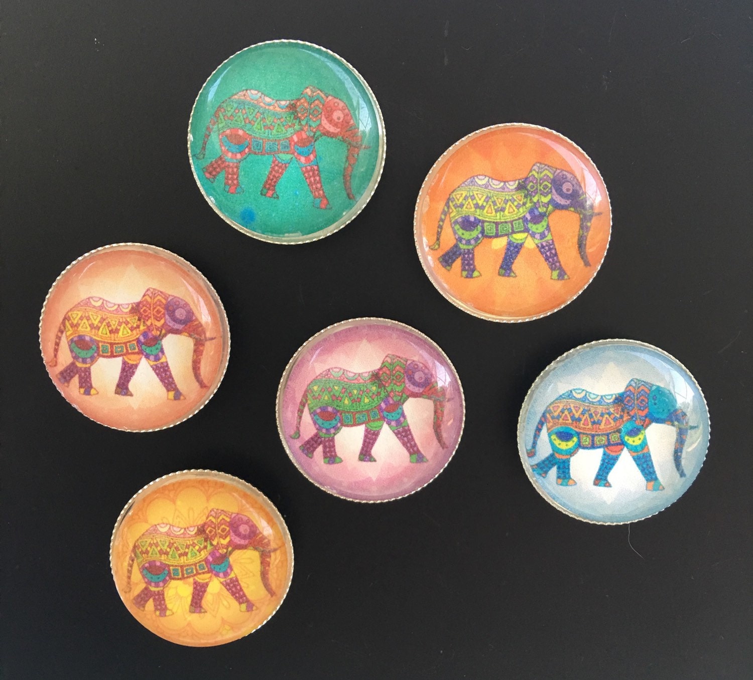 Elephant Magnets Set Indian Elephant Elephant Gift | Etsy