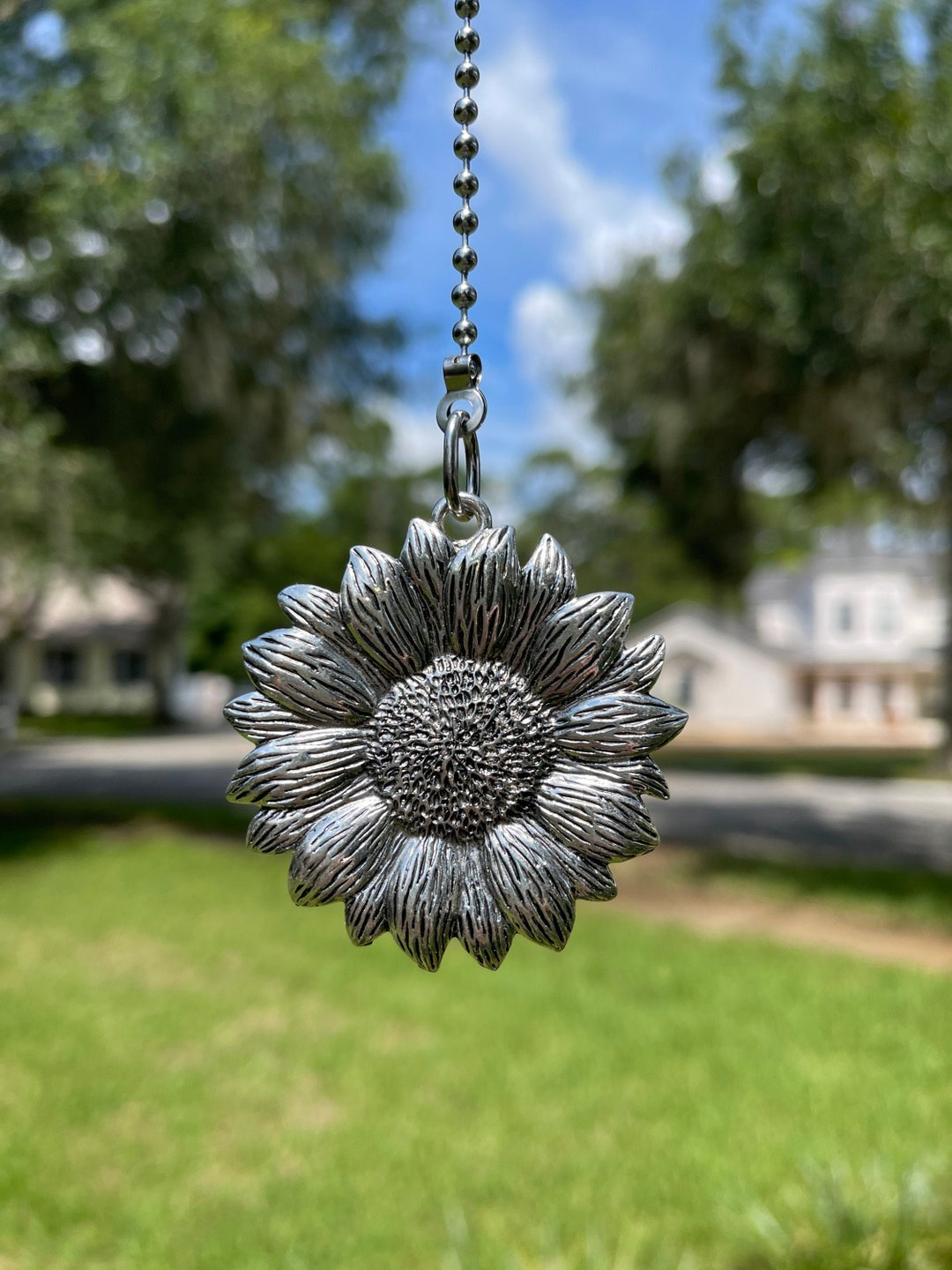 SUNFLOWER Fan Pull | Sunflower Fan Light Pull | Sunflower Home Decor ...