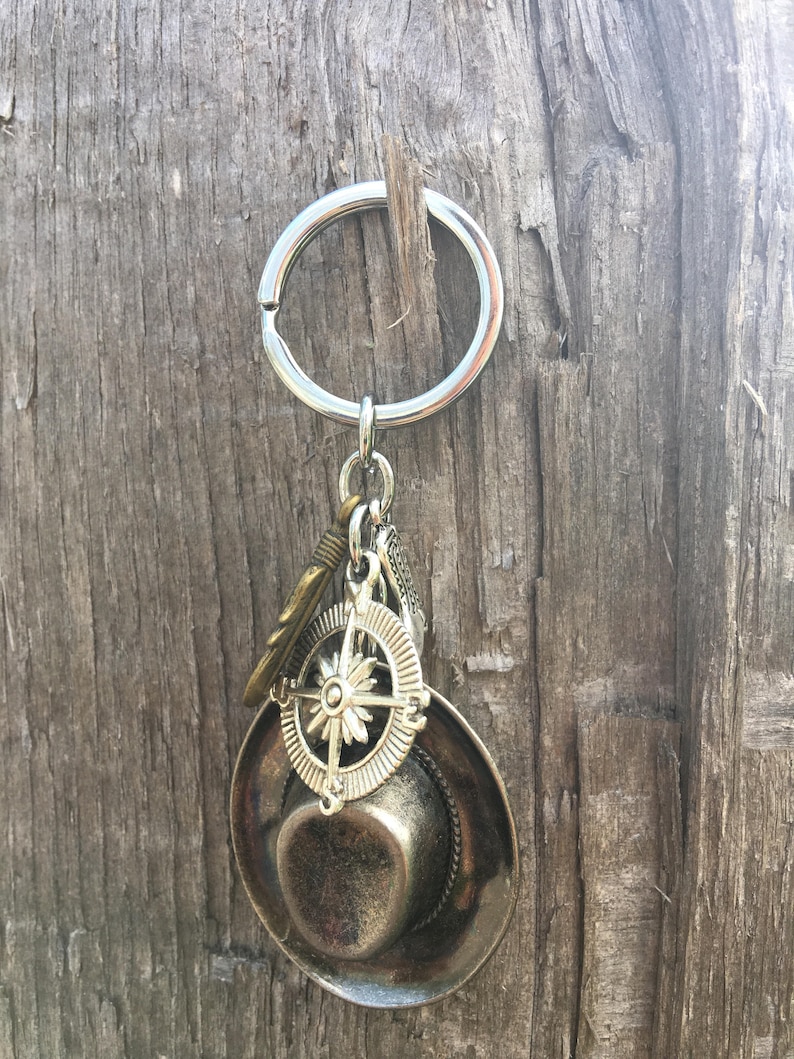WANDERLUST Key Chain | Cowboy Key Chain | Ranch | Western Key Chain ...