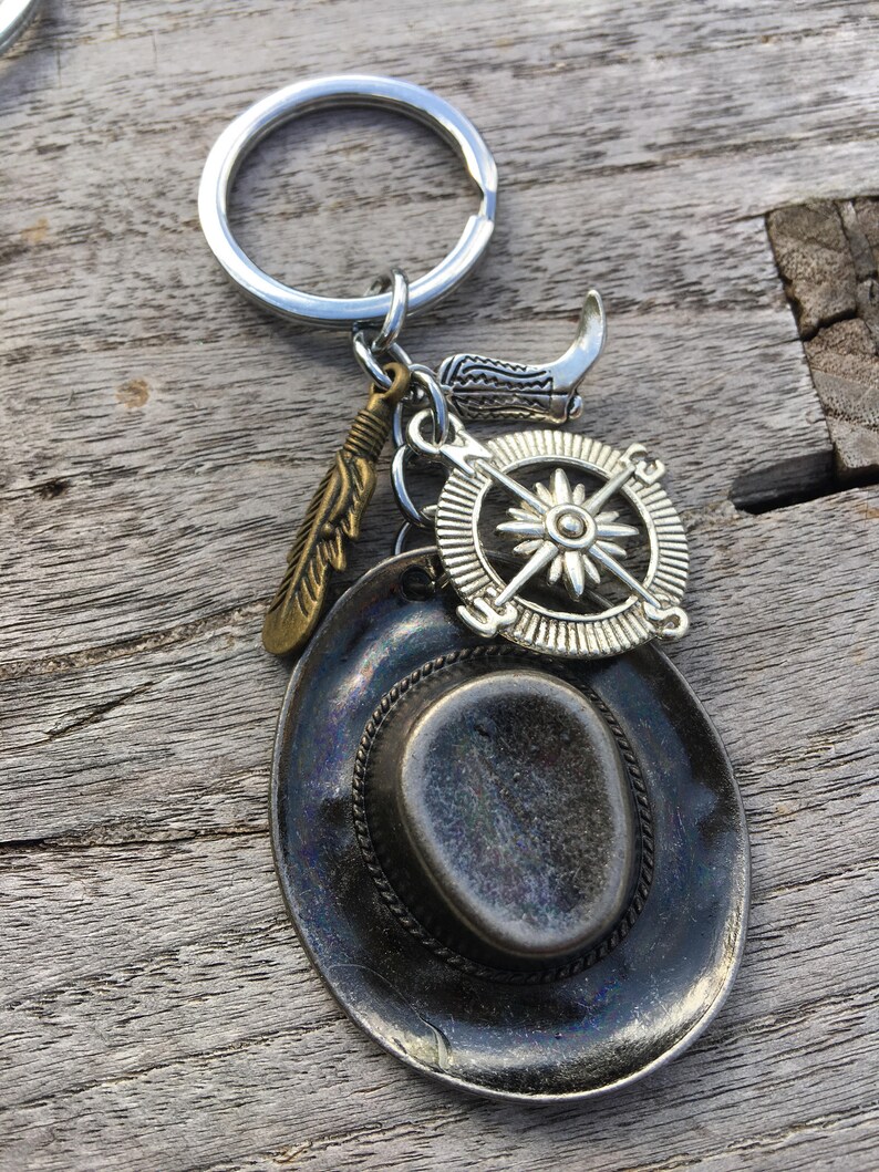 WANDERLUST Key Chain | Cowboy Key Chain | Ranch | Western Key Chain ...