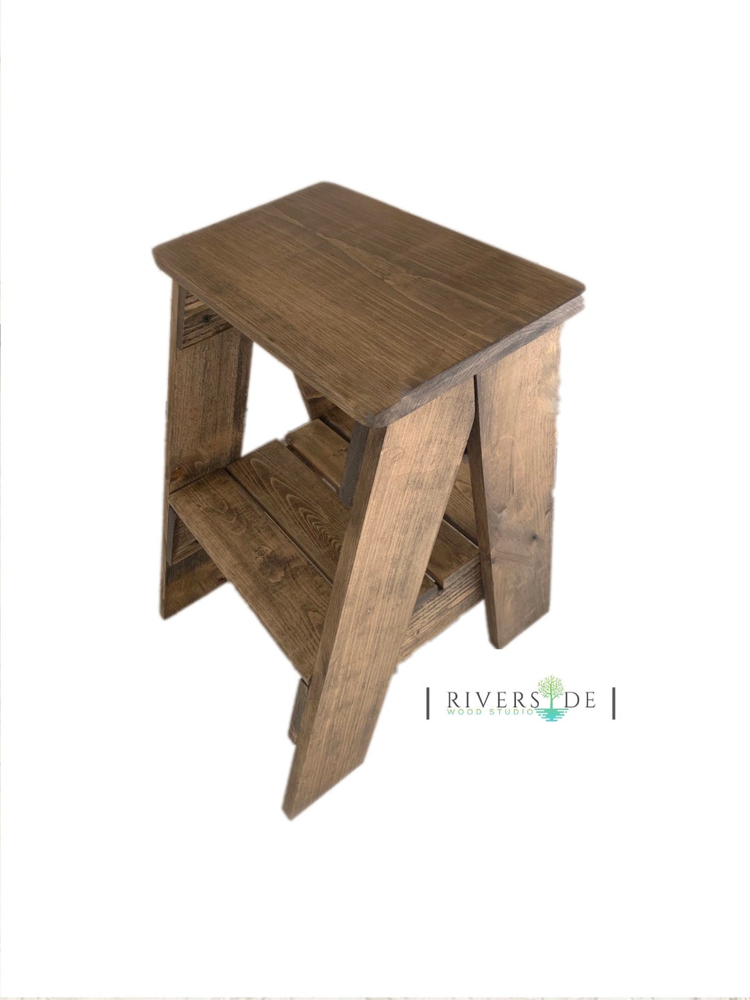 Wood Step Stool Kitchen Step Stool Step Ladder Bedroom Side - Etsy