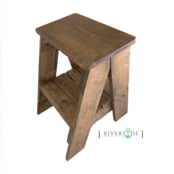 Wood Step Stool - Etsy