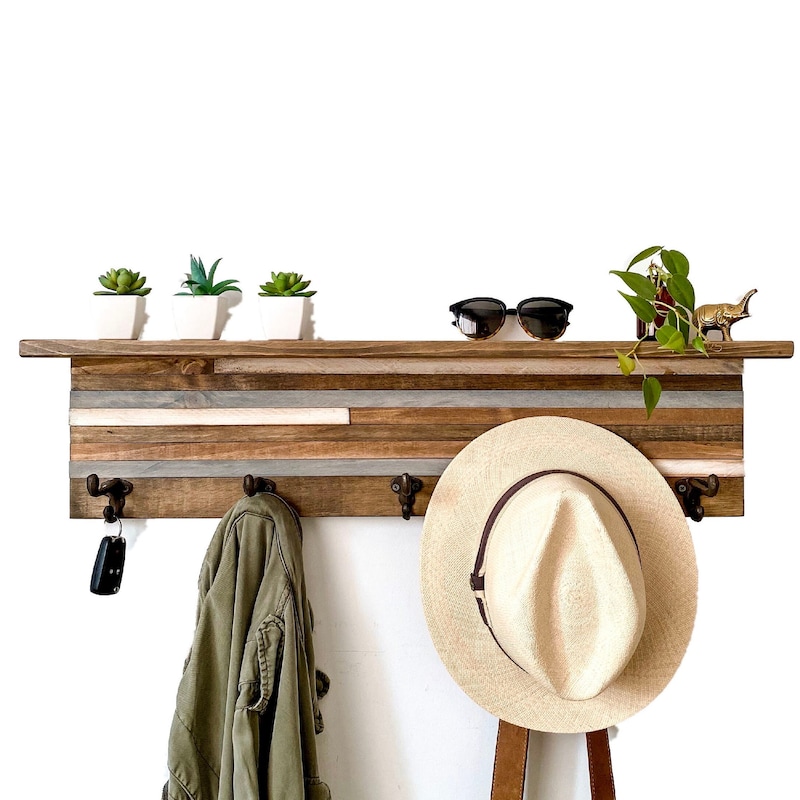 Rustic Coat Rack - Etsy