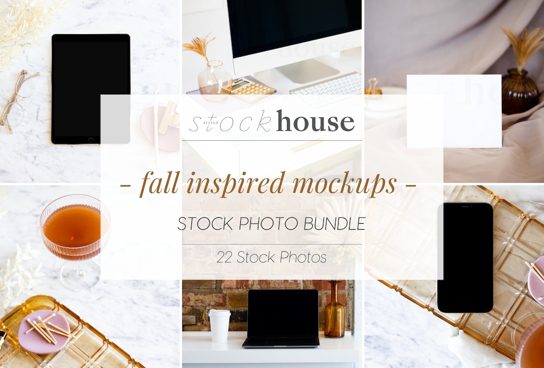 Fall Inspired Mockups Styled Stock Photo Bundle / Tech Mockup Social ...