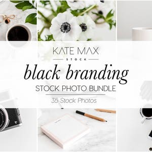 Black Branding Stock Photo Bundle / Styled Stock Photos / 35 ...