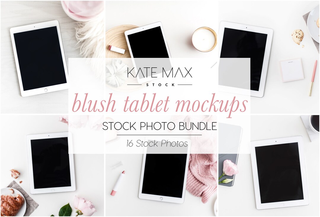 Blush Tablet Mockup Styled Stock Photo / Product Mockup / - Etsy