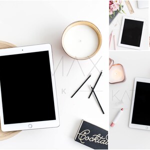 Blush Tablet Mockup Styled Stock Photo / Product Mockup / - Etsy