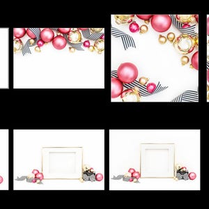 Gold and Pink Christmas Stock Photo Bundle / Holiday Styled Stock ...