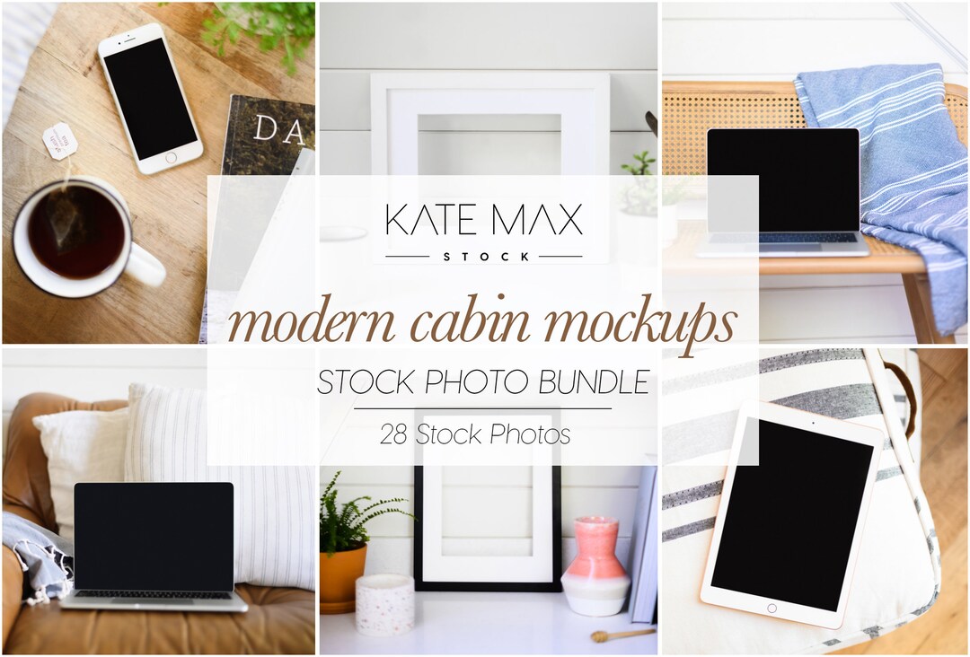 Modern Cabin Mockups Styled Stock Photo Bundle/ Lifestyle Social Media ...
