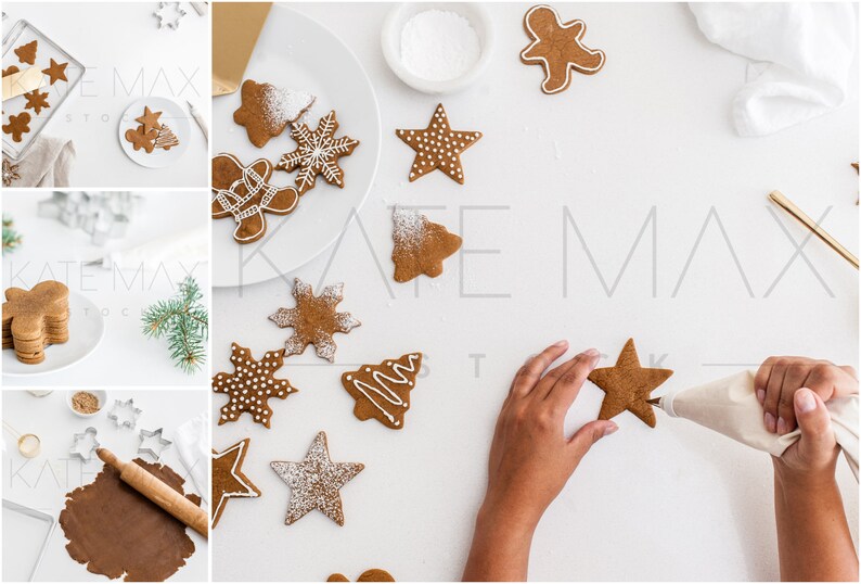 Gingerbread Cookies Holiday Stock Photo Bundle / Christmas - Etsy