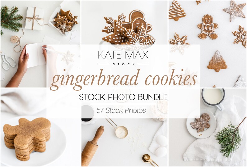 Gingerbread Cookies Holiday Stock Photo Bundle / Christmas - Etsy