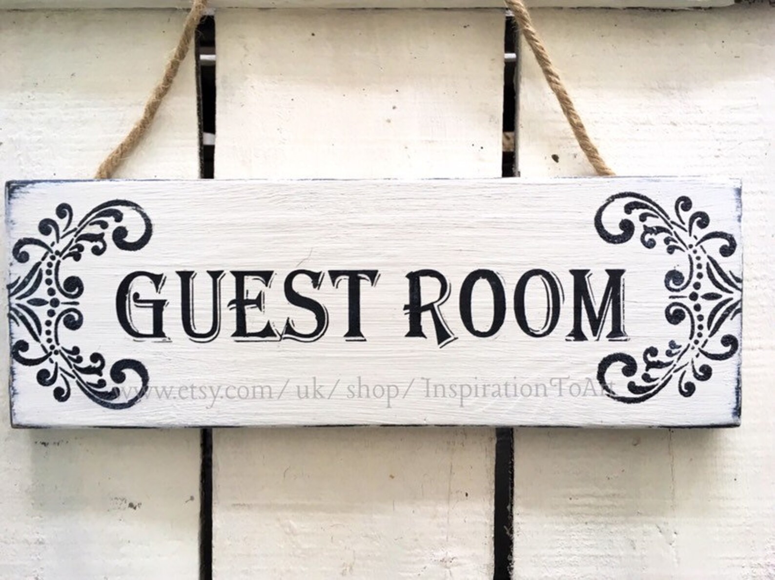 Guest Room Wooden Door Sign. Wooden Sign | Etsy
