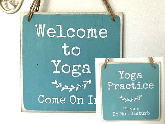 Yoga Practice Door Sign. Please Do Not Disturb Sign. Yoga Door - Etsy