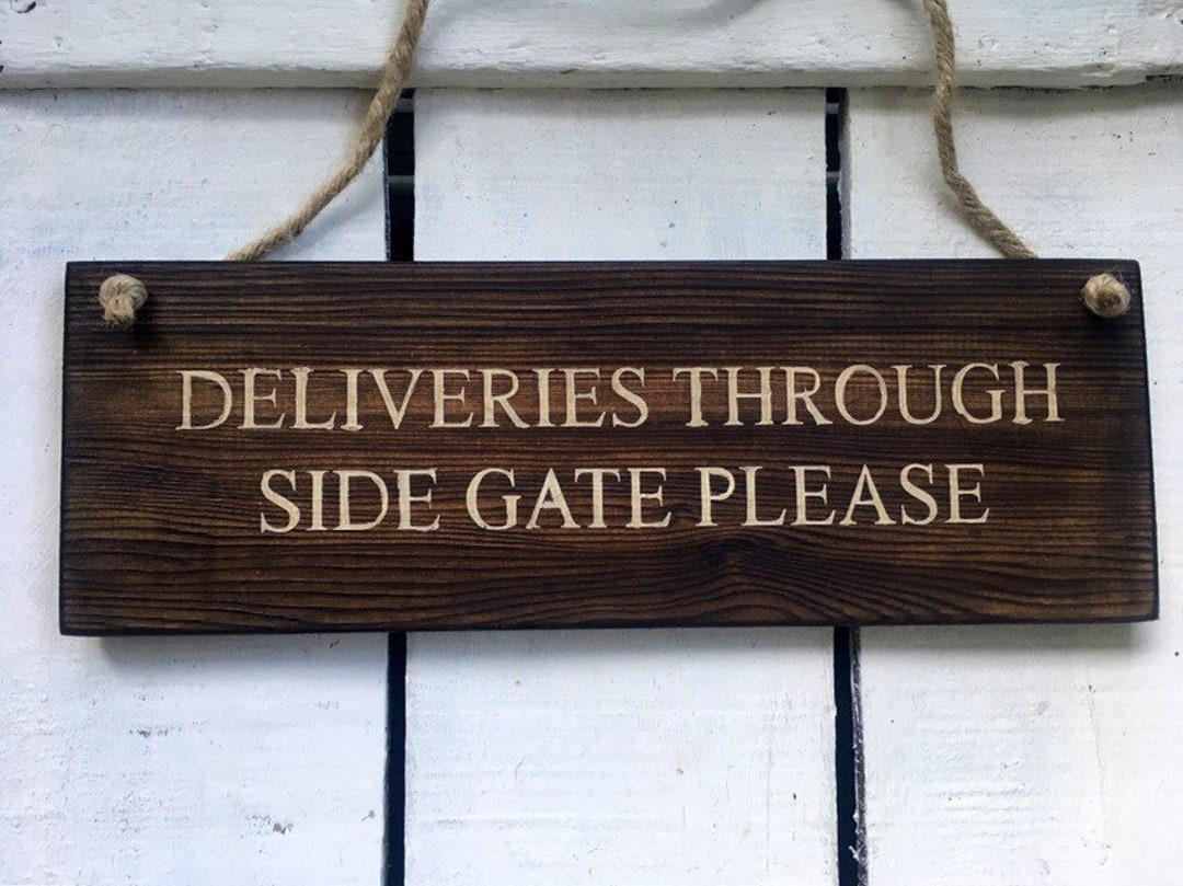 Custom Deliveries Sign. Front Door Sign. Deliveries Sign. Deliveries ...