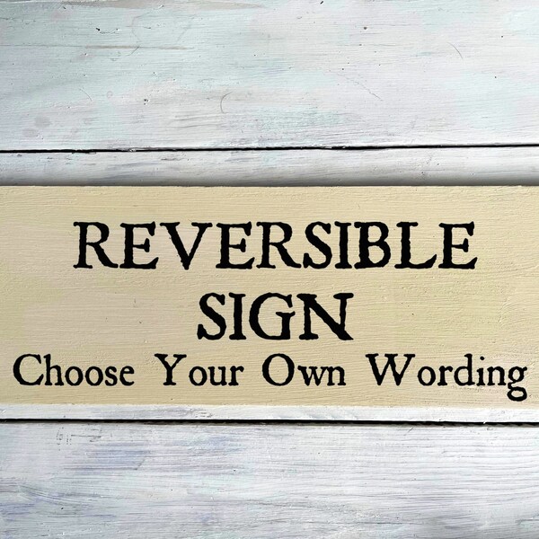 Reversible Sign - Etsy