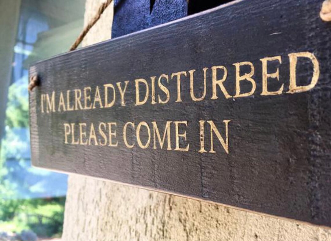I Am Already Disturbed Please Come In. Funny Door Sign. Gift. - Etsy