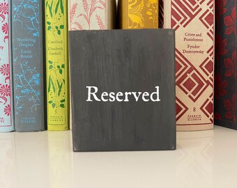 Small Reserved Sign - Etsy