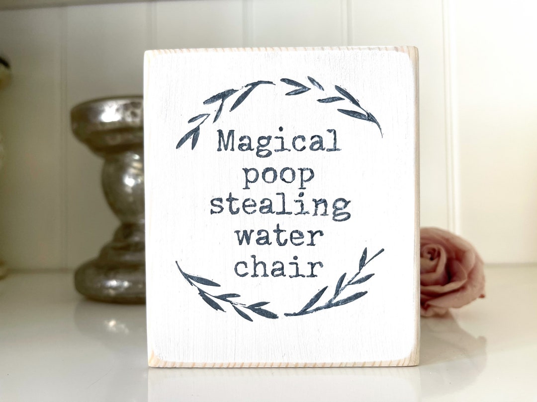 Toilet Sign. Mini Wood Block Sign. Freestanding Loo Sign. - Etsy