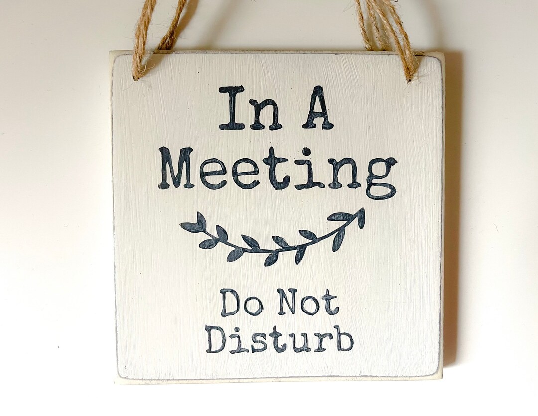 Do Not Disturb Sign. Reversible Office Door Sign. Custom - Etsy