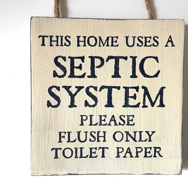 Septic Wooden Sign - Etsy