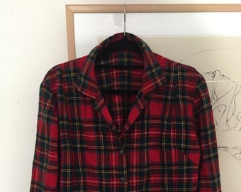 Tartan plaid shirt | Etsy