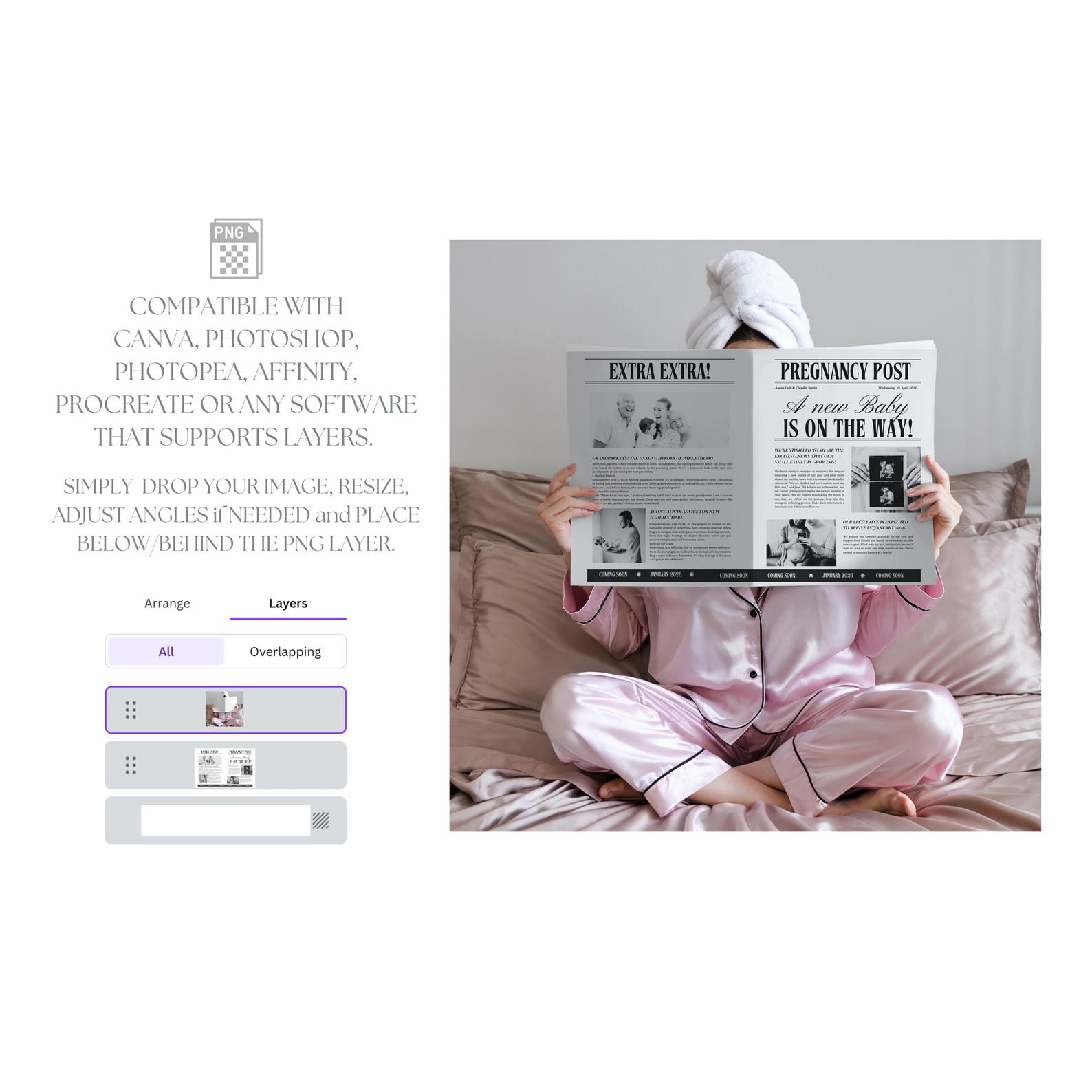 Newspaper Mockup: 17" X 11" Tabloid Spread (PNG Digital Download) - Etsy