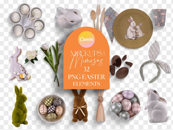 EASTER SCENE creator. Canva Moveable objects. Easter clipart.PNG ...