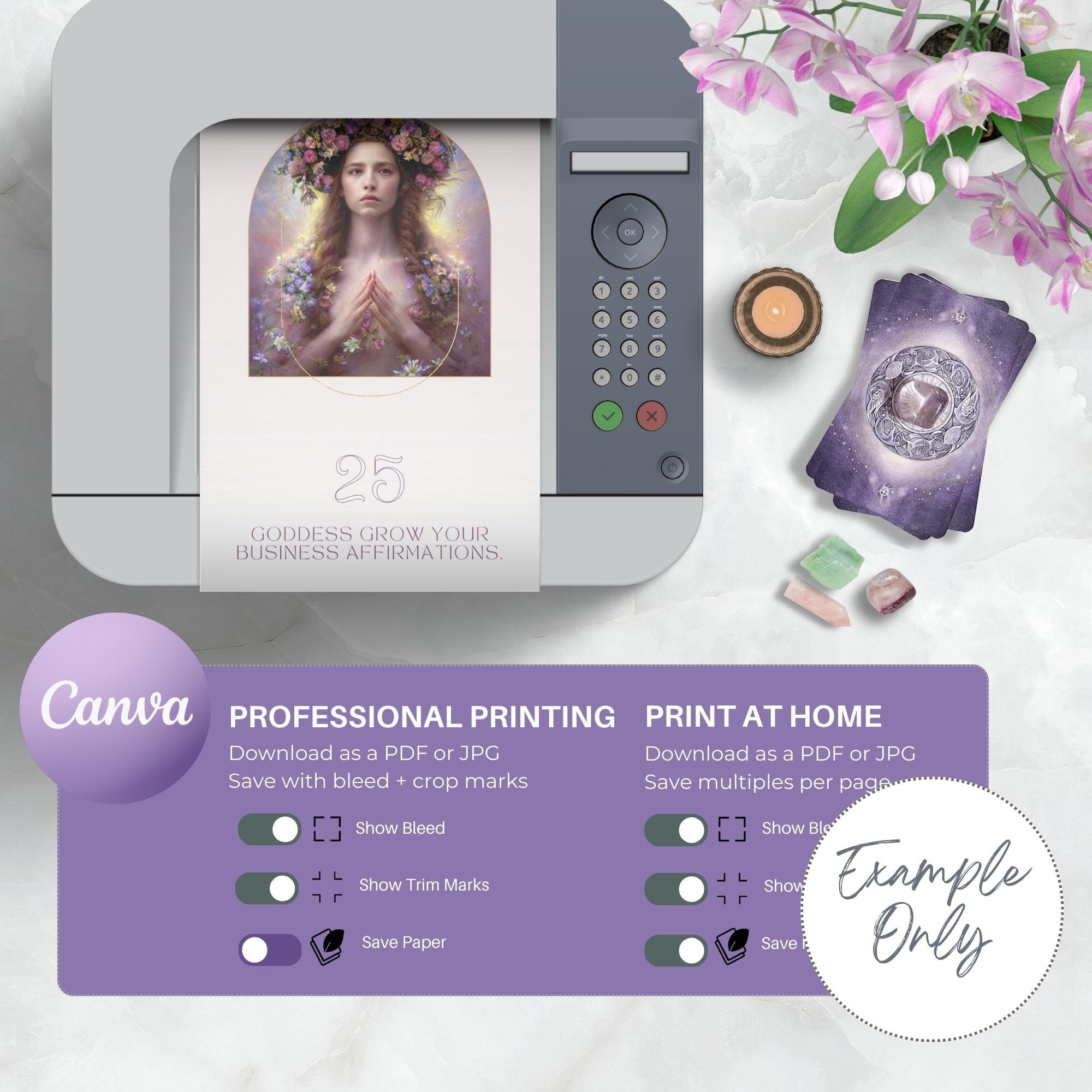 Animated Printer Mockup Canva Template, A4 Paper Printing (digital File ...