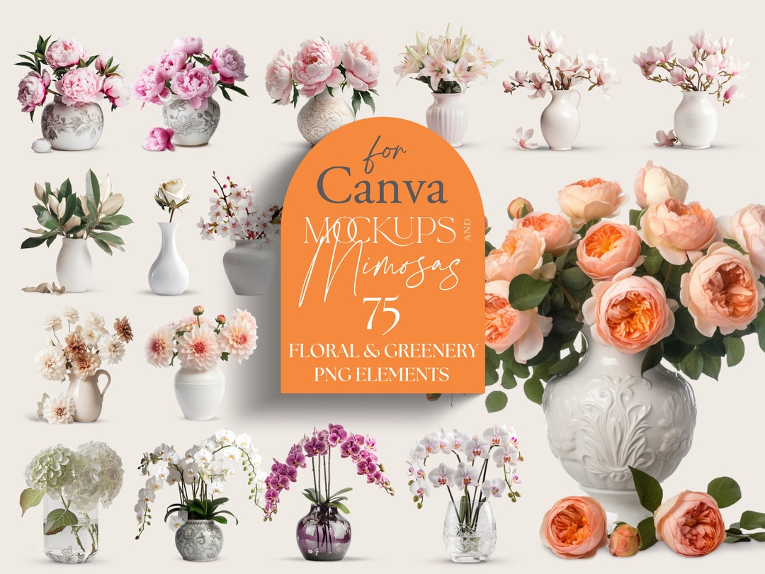 Front View FLORAL and GREENERY Scene Creator. Moveable Objects. Boss ...