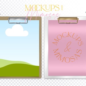 CANVA Clipboard Mockup. US Letter and A4. Etsy Shop. Feminine ...