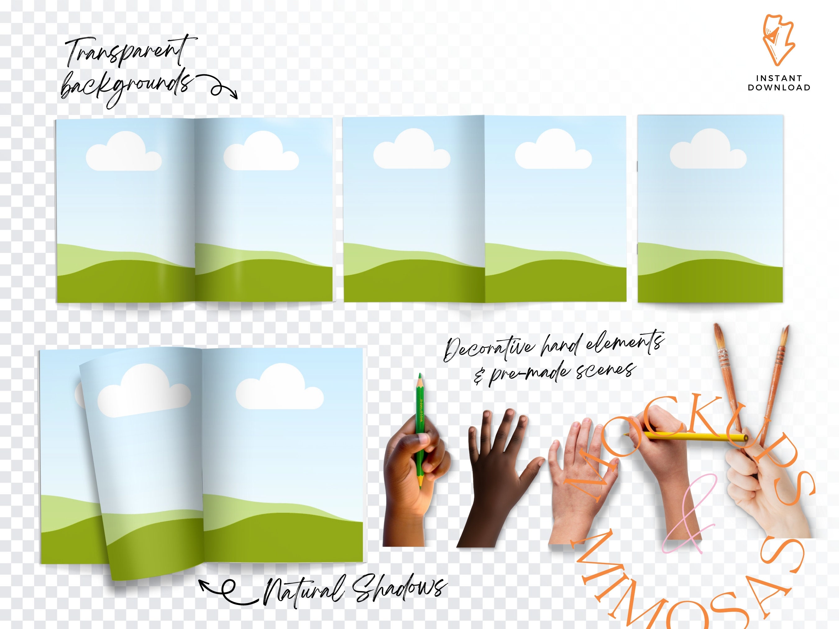 Coloring Book Mockup, Activity Pages Listing Templates. Canva. - Etsy