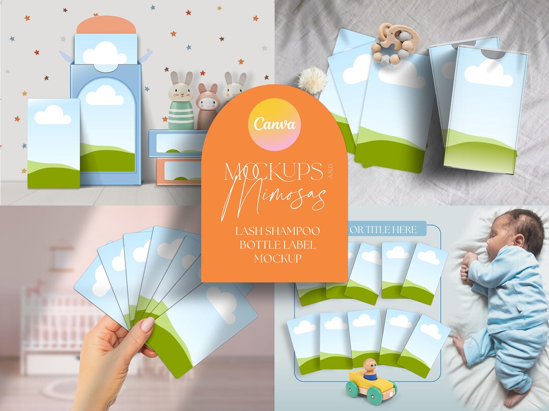 CANVA Baby Milestone Cards MOCKUP. Flash Card Mockup. - Etsy