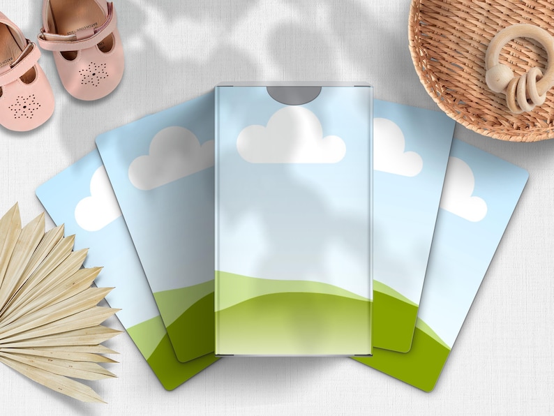 CANVA Baby Milestone Cards MOCKUP. Flash Card Mockup. - Etsy