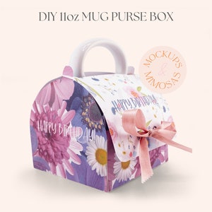 Purse 11oz Mug Box Template, SVG, Canva Editable (digital File) - Etsy