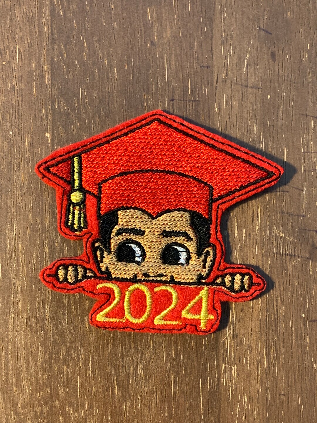 Afro Graduation Cap Patch-boy-2024 - Etsy