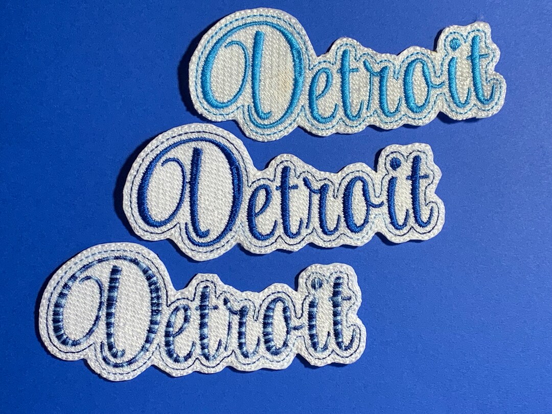 Detroit Patch-iron On-sew-glue On - Etsy