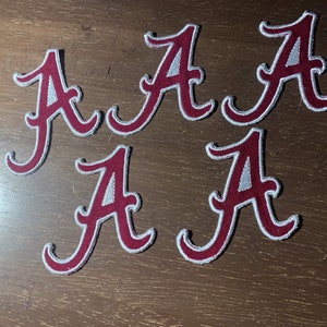 Alabama A Applique Patches - Etsy