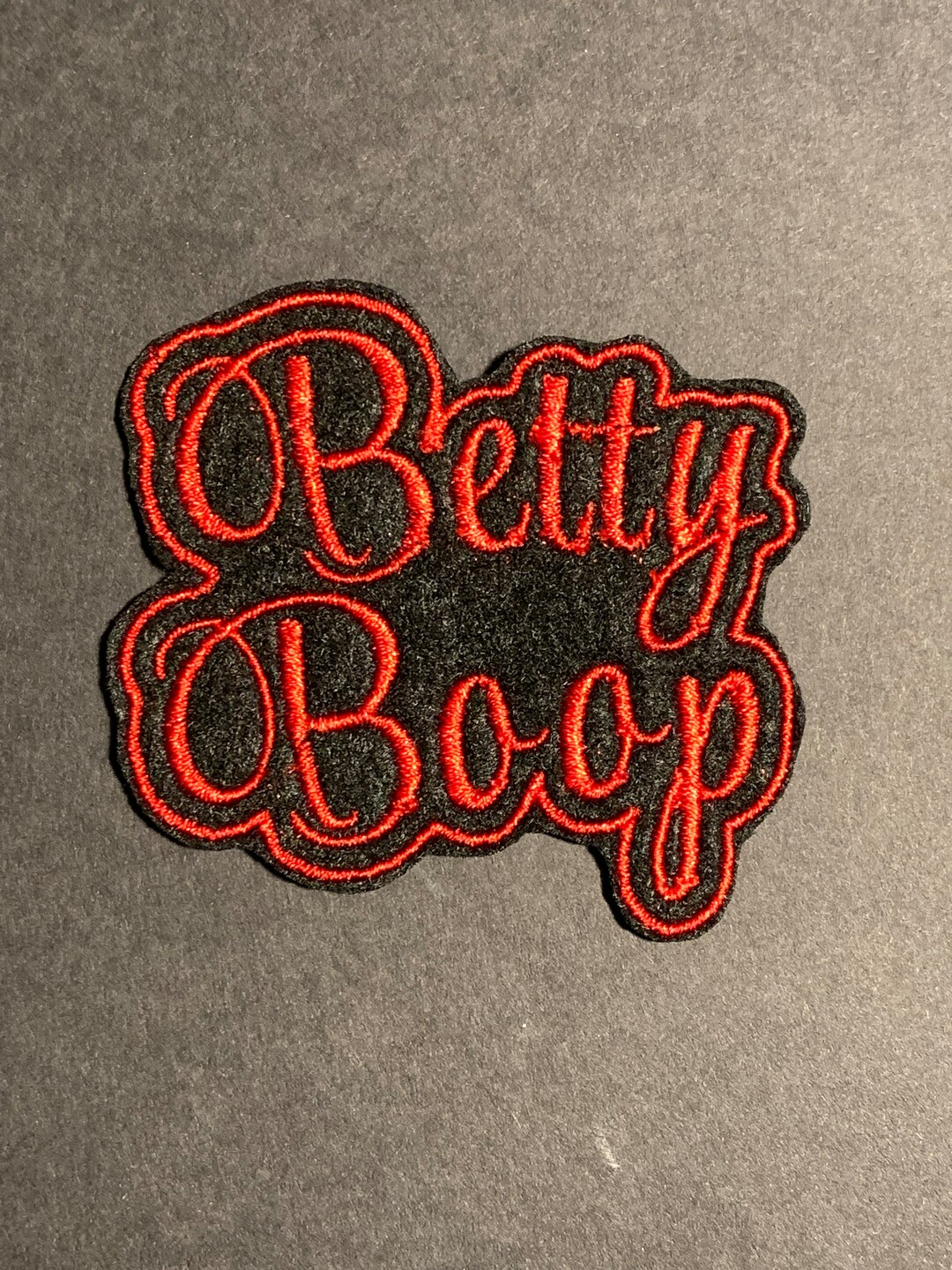 Betty Boop Script Name Patch-embroidered-2 Sizes Available - Etsy