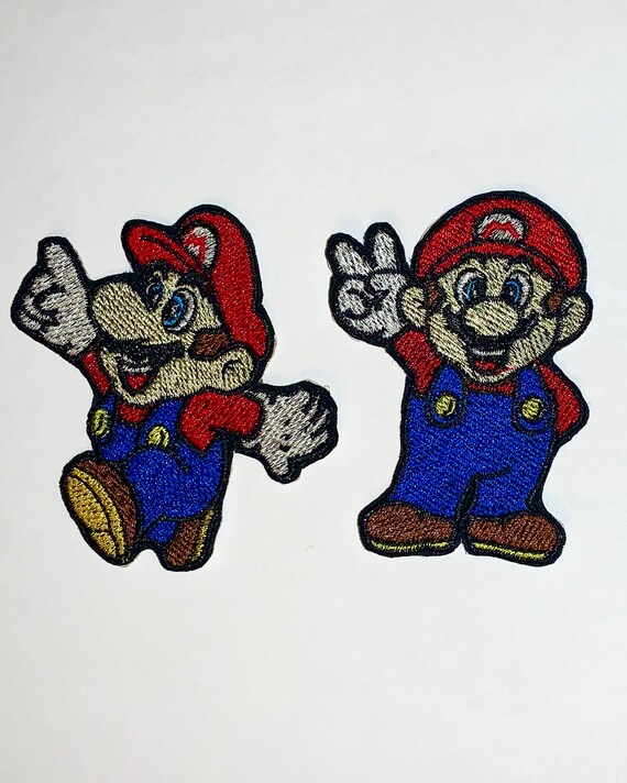 Super Mario Patch Mario Iron On - Etsy