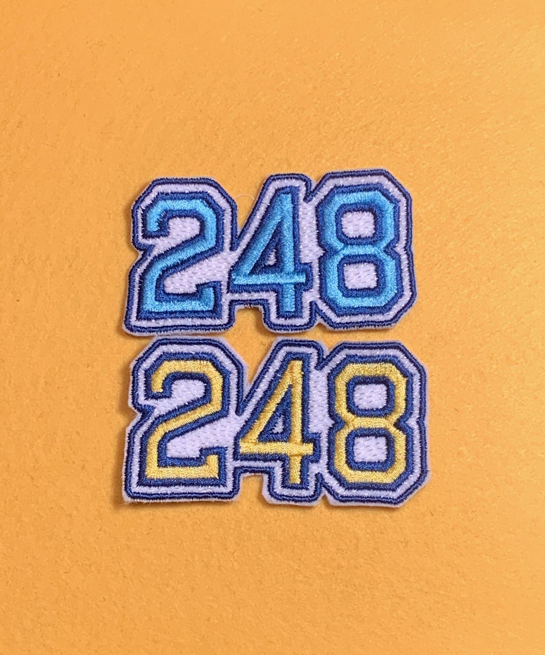 248-michigan Area Code-patch-varsity Numbers - Etsy