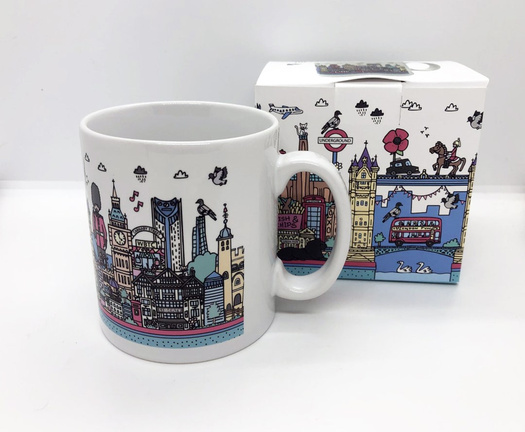 Colourful London Landmarks Mug, London Lovers Cup - Etsy