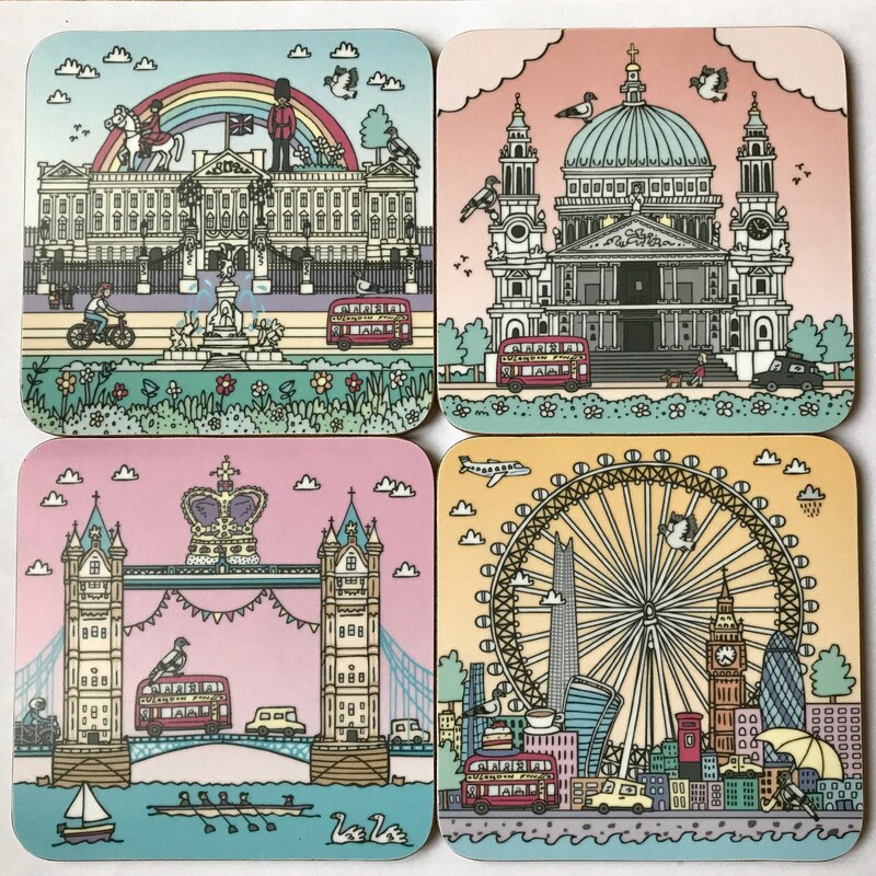 London Coasters - Etsy