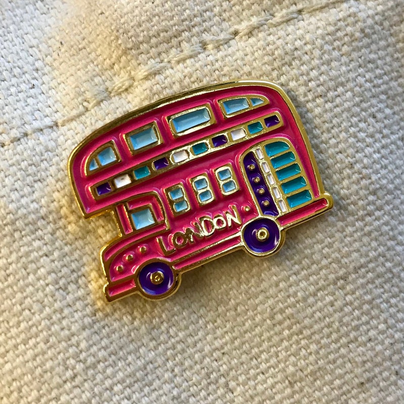 London Enamel Pin - Etsy