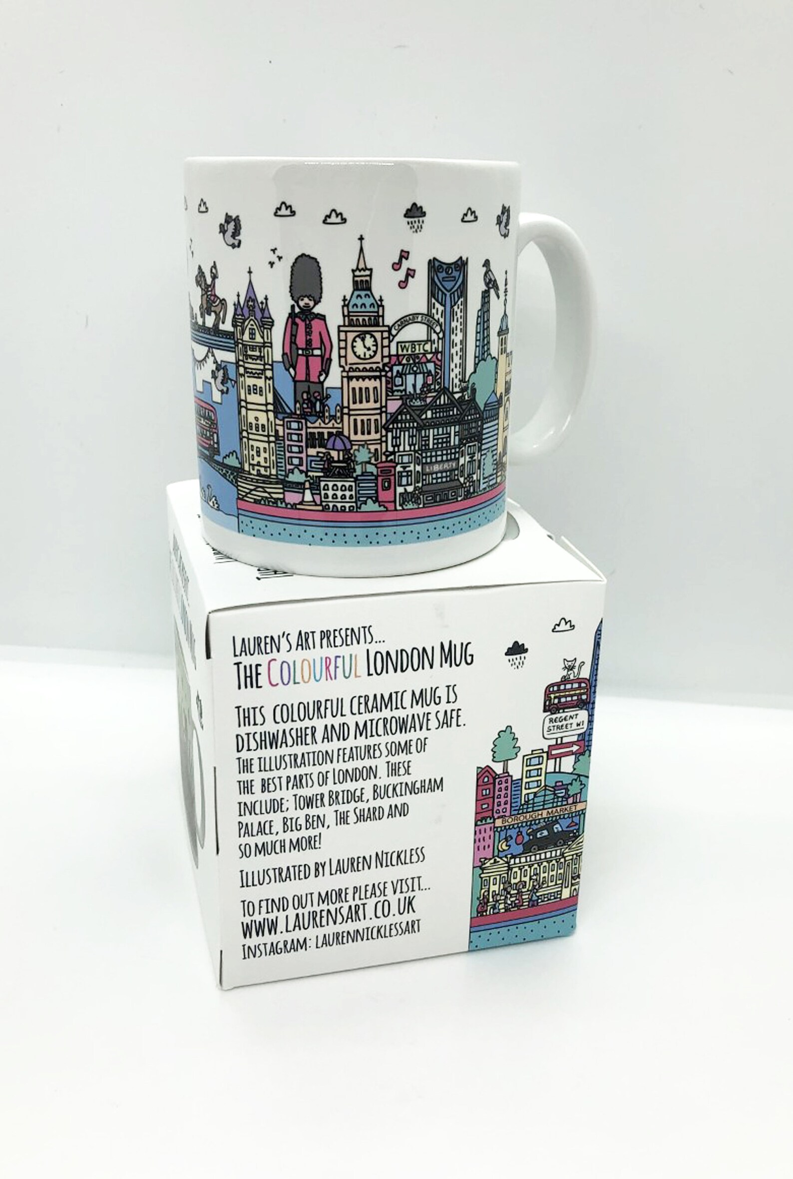 Colourful London Landmarks Mug, London Lovers Cup - Etsy