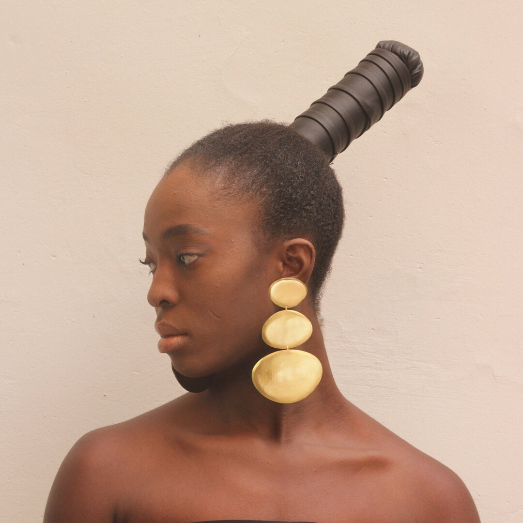 Big, Bold and Chunky Extra Large Earrings, Big Drop Earrings, Maximalist Drop Earrings, Fashion ...